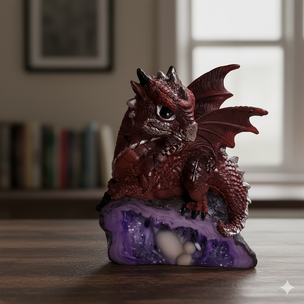 Red Dragon: Majestic and Powerful Collectible Figurine for Collectors – Divine Intentions