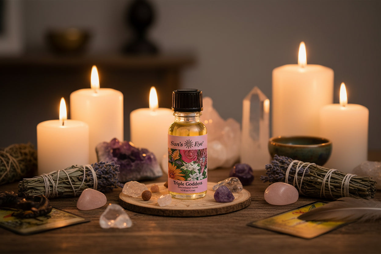 Sun's Eye Triple Goddess Aroma Oil - Divine Fragrance for Empowerment ...