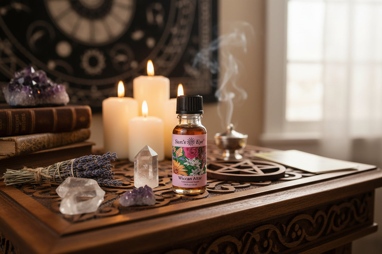 Sun's Eye Wiccan Altar Oil - Divine Intentions