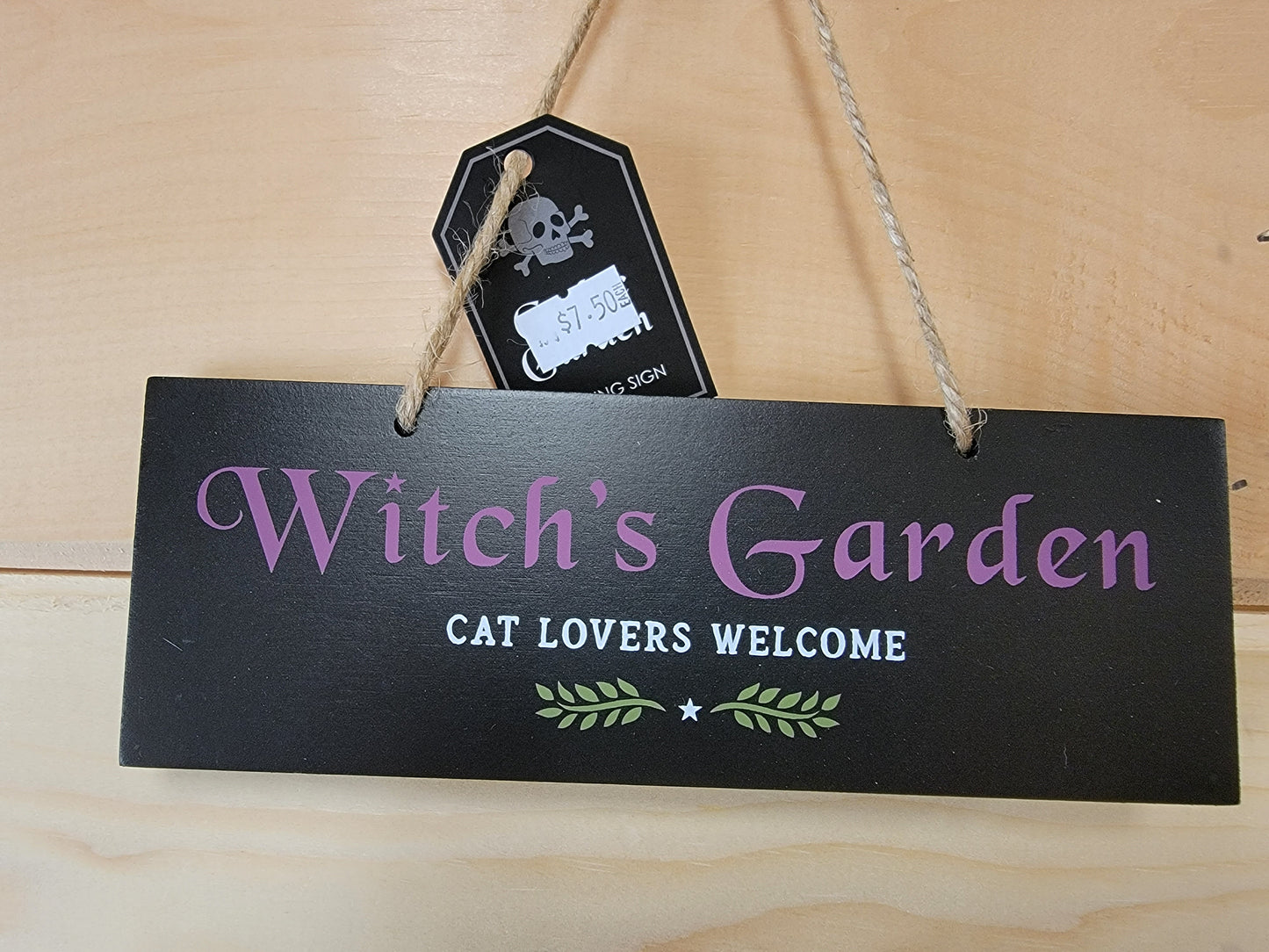 Witches Garden Hanging Sign – Divine Intentions